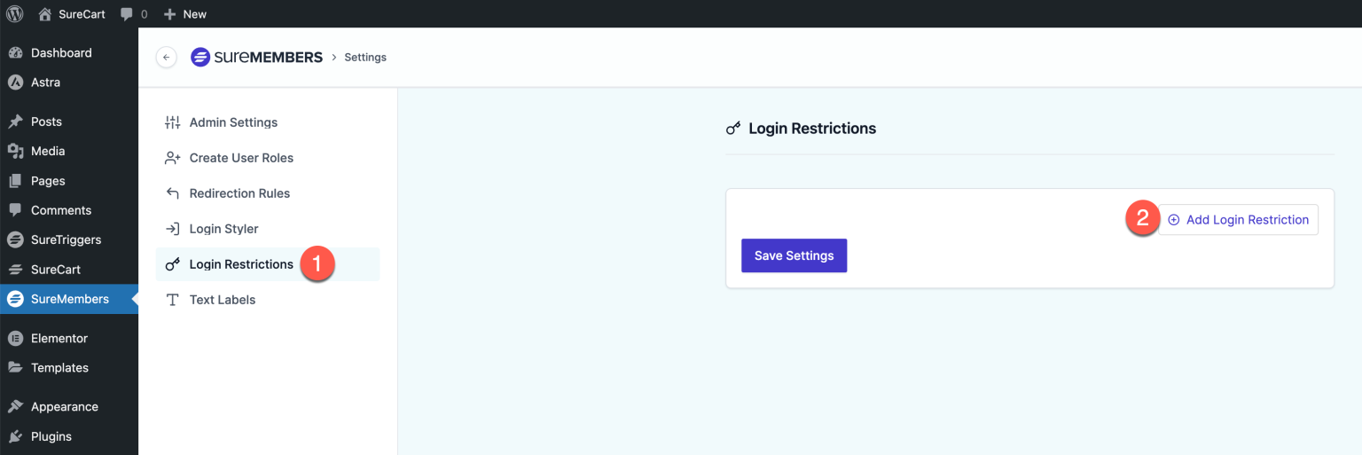 How to set up Login Restrictions - SureMember