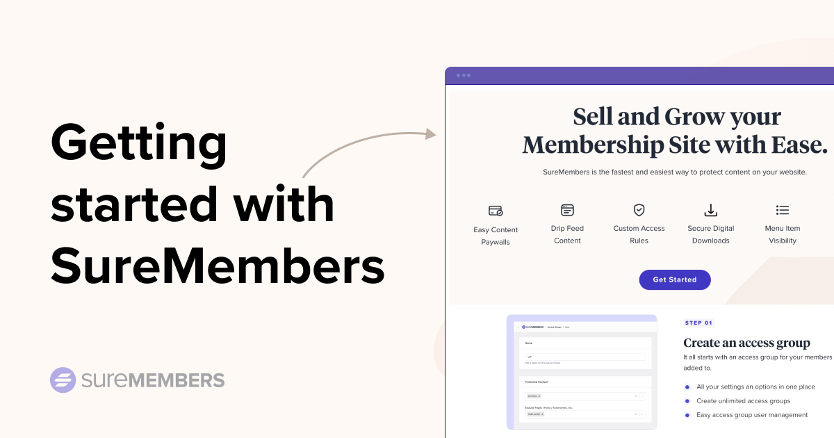 Getting Started with SureMembers - SureMembers
